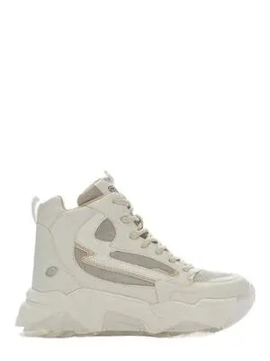 PROLOGUE SHOES Olivia Sport Boot White Faux Leather