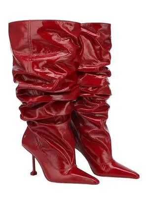 NAKED WOLFE Vern Nappa Prince Leather Boots - Red