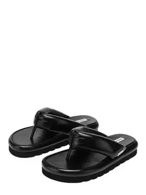 NAKED WOLFE Hilary Suede Sandal - Black