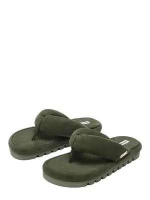 NAKED WOLFE Naked Wolfe Hilary Platform Slip-On Sandals Olive