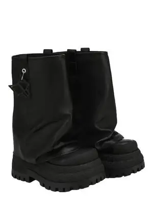 NAKED WOLFE Disturb Leather Boot - Black