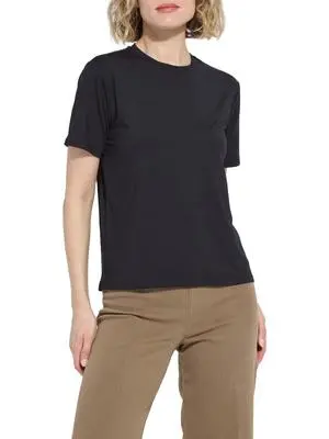 Lyssé Boxy Jersey T-shirt - Black