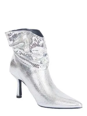 LAUREN LORRAINE Bono Ankle Boots - Silver
