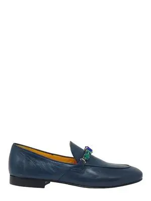 MADISON MAISON Flat Jewel Loafer - Blue