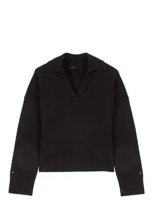 Maje Cashmere And Wool Jumper - Black