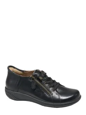 HALSA FOOTWEAR Alma Leather Sneakers - Black