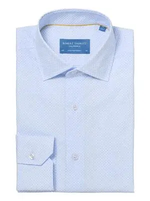Robert Talbott Reynolds Contemporary Circle Print Shirt - Light Blue