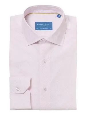 Robert Talbott Reynolds Contemporary Circle Print Shirt Pink