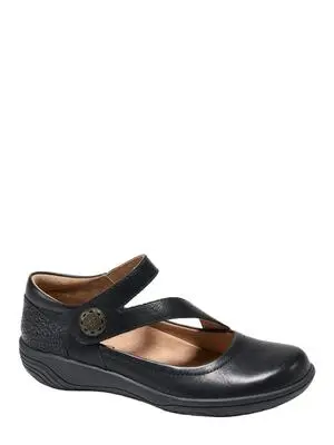 HALSA FOOTWEAR Ava Leather Flats - Black