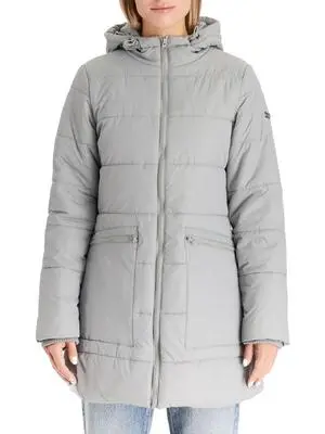 MODERN ETERNITY Modern Eternity Maternity 3-in-1 Quilted Waterproof Puffer Coat Graphite
