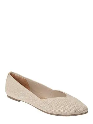 Me Too Alivia Pointed Toe Flat - Bisque