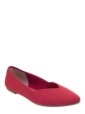 Me Too Alivia Pointed Toe Flat Mountain Red