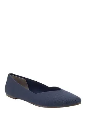 Me Too Alivia Pointed Toe Flat Navy