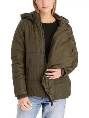 MODERN ETERNITY Leia 3-in-1 Bomber Maternity Puffer Jacket - Khaki Green