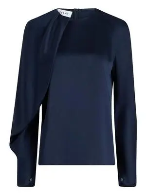 CALLAS MILANO Bliss Drape Sleeve Blouse - Navy
