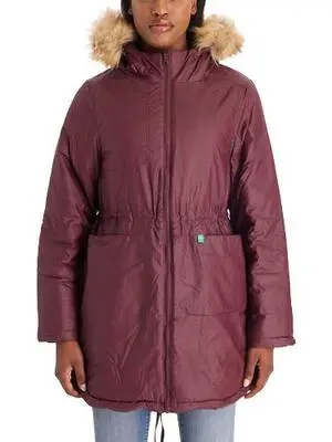MODERN ETERNITY 3-in-1 Maternity Parka - Burgundy