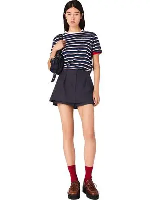 Maje Tailored Skort - Navy