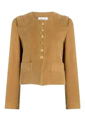 CALLAS MILANO Aubrey Cropped Jacket - Camel