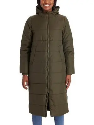 MODERN ETERNITY Penelope 3-in-1 Long Puffer Maternity Coat - Khaki Green