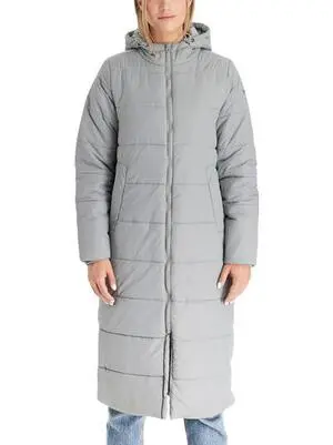 MODERN ETERNITY Penelope 3-in-1 Long Puffer Maternity Coat - Light Graphite