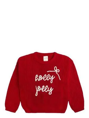 SWEET WINK Christmas Knit Sweater - Ruby Red