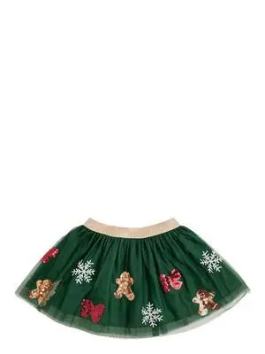 SWEET WINK Sequin Christmas Tutu - Forest Green