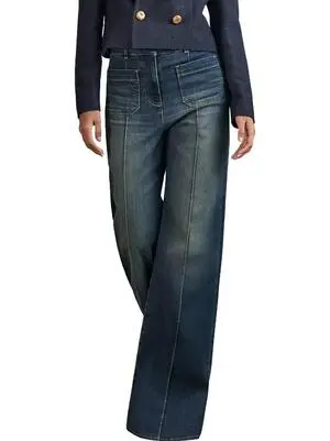 REISS Sakura Flare Jeans