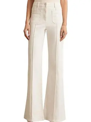 REISS Sakura Flare Jeans - Ecru