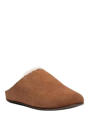 Fitflop Chrissie Shearling Slippers - Tumbled Tan