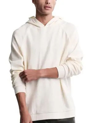 Barefoot Dreams Thermal Cotton Hooded Sweatshirt - Cream