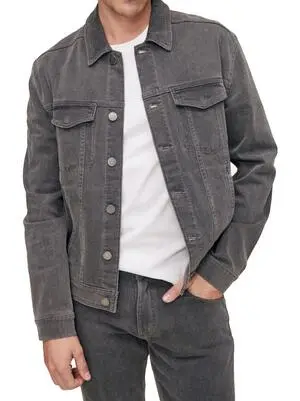 DL1961 Vaughn Denim Trucker Jacket - Weathered Grey