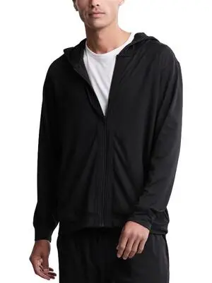 Barefoot Dreams Malibu Collection® Butterchic Zip Hoodie - Black