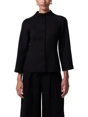Trina Turk Woods Ponte Jacket - Black