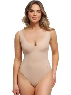 POPILUSH Cloud-Touch All-In-One Shaping Bodysuit Beige Overflow