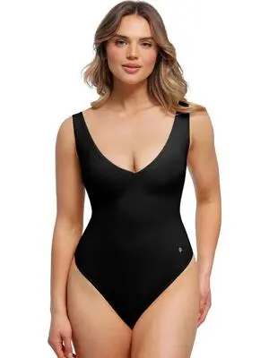 POPILUSH Cloud-Touch All-In-One Shaping Bodysuit Midnight Black
