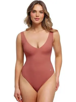 POPILUSH Cloud-Touch All-In-One Shaping Bodysuit Rosewood