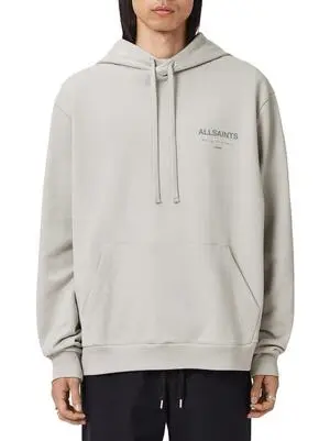 ALLSAINTS Future Cotton Hoodie - Carbon Grey