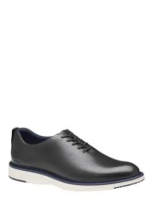 Johnston & Murphy Upton Perforated Leather Oxford - Black Full Grain