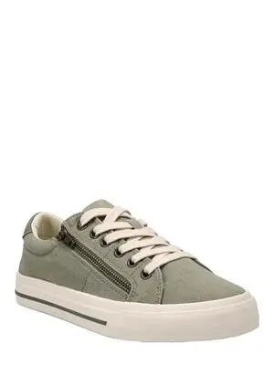 TAOS Z-soul Platform Sneakers - Sage/olive Distressed