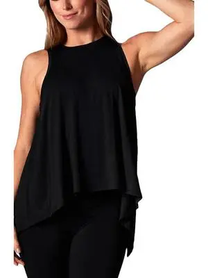TAVI Tie Back Tank - Ebony