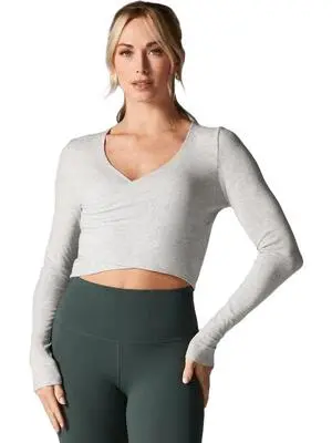 TAVI Criss Cross Long Sleeve Top - Ash