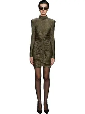 ET OCHS Luna Mini Dress - Antique Gold