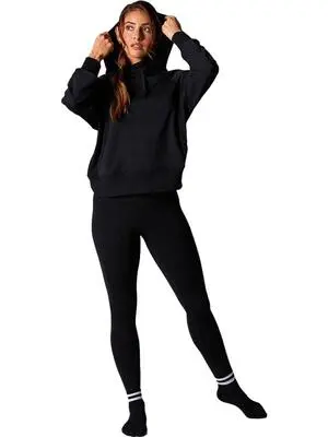 TAVI Cozy Paneled Hoodie - Ebony
