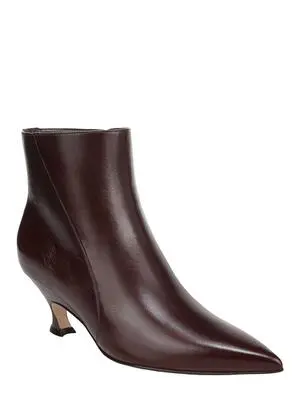 27 EDIT NATURALIZER Patrese Pointed Toe Kitten Heel Bootie - Wine Red