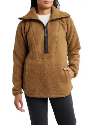 Helly Hansen Bliss High Pile Fleece Half-zip Pullover - Sepia