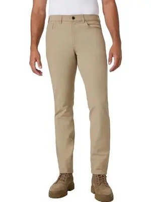 7 Diamonds Baron Straight Leg Stretch Twill 5-pocket Pants - Khaki