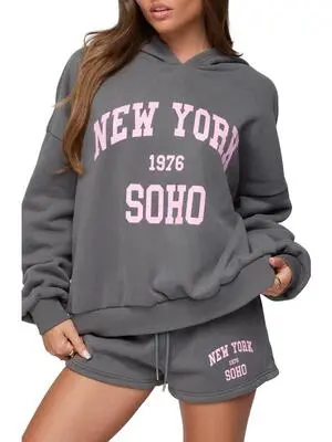 EDIKTED Soho 76 Hoodie - Gray