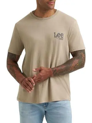 LEEM Cotton Logo Graphic T-shirt - Trenchcoat
