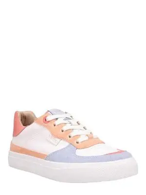 TAOS Pop Soul Leather Sneaker Peach/coral Multi
