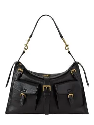 Mulberry Roxanne High-shine Leather Shoulder Bag - Black